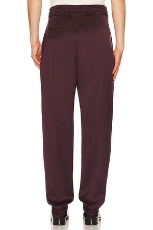 Saint Laurent Carotte Ample Silk Trousers