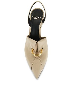 Balmain Piercing Slingback Pump - Sand