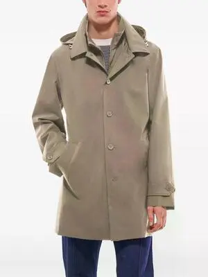 FURSAC Hooded Button-fastening Parka