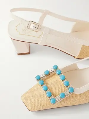 ROGER VIVIER Belle Vivier Slingback Pumps - Neutrals