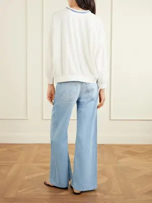 Suzie Kondi Samos Cotton-blend Terry Sweatshirt - Neutrals