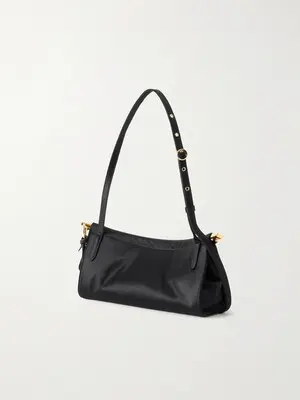 Alaïa Le Click Small Satin Shoulder Bag - Black