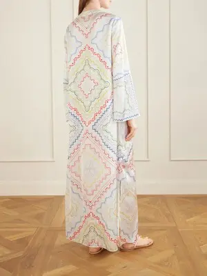 MARY KATRANTZOU Collins Printed Woven Cover-up