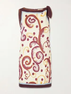 ALEMAIS ALÉMAIS Wilson Floral-Print Linen And Silk-Blend Twill Mini Dress Multi