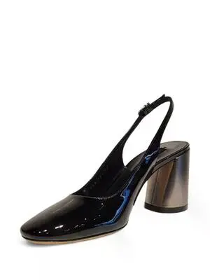 Casadei 80mm Block-heel Slingback Pumps