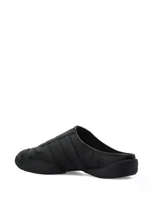 Y3 Embroidered Leather Mules