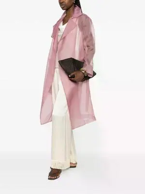 Antonelli Firenze Valmorea Belted Coat - Pink