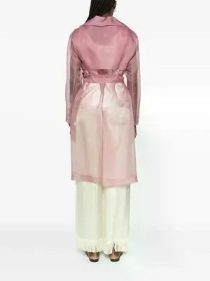 Antonelli Firenze Valmorea Belted Coat - Pink