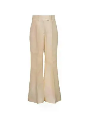Zimmermann Off-white Flared Hem Trousers