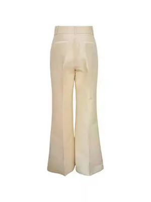 Zimmermann Off-white Flared Hem Trousers