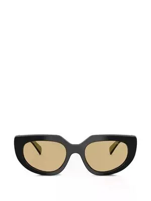 Prada Oval-frame Sunglasses - Black
