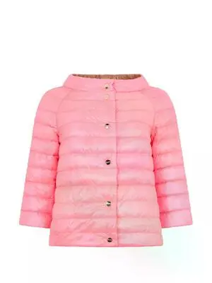 Herno Quilted Button-fastening Jacket - Neutrals