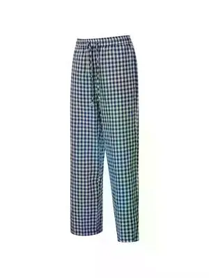 DUNST Checked Drawstring Trousers