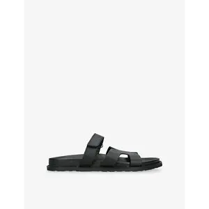 Steve Madden Manu Leather Sandals - Black