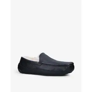 UGG Ascot Shearling-lined Leather Slippers
