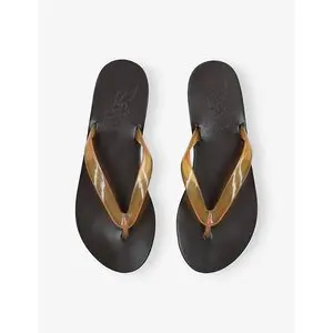 ANCIENT GREEK SANDALS Leather And Jelly Thong Sandals