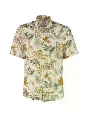 XACUS Floral-print Short-sleeve Shirt