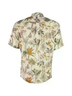 XACUS Floral-print Short-sleeve Shirt