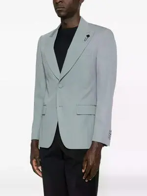 LARDINI Peaked-lapels Blazer - Blue
