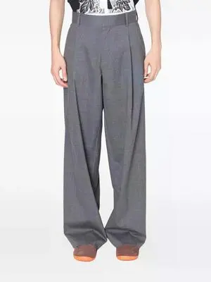 Kolor Pleated Wide-leg Trousers - Grey