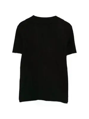 Dkny Ribbed Knit Polo Top