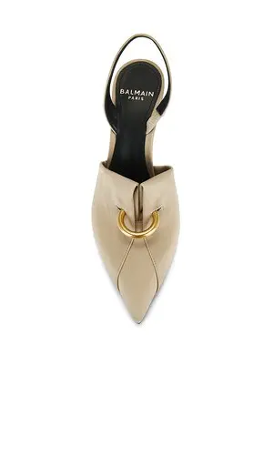 Balmain Piercing Slingback Pump - Beige
