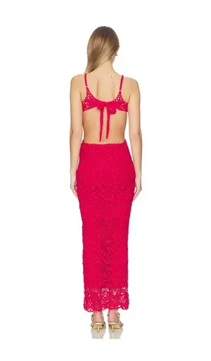 CAPITTANA Martina Rose Crochet Knit Dress