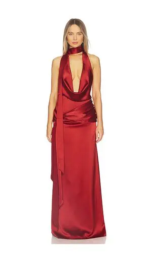 CASONA La Regia Maxi Gown - Red