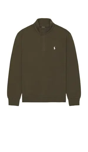 Polo Ralph Lauren Long Sleeve Double Knit Tech Snap Mocknock Pullover