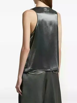 Peserico Sequined Sleeveless Tank Top