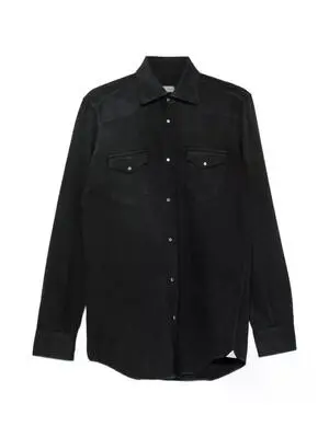 SARTORIO NAPOLI Buttoned Cotton Shirt - Black