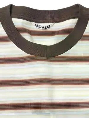Auralee Striped Short-sleeve T-shirt