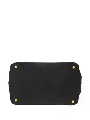 Prada Canvas Canapa Logo Satchel - Black