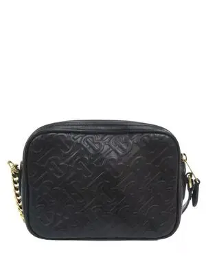 Burberry Embossed Calfskin Tb Monogram Camera Chain Crossbody Bag