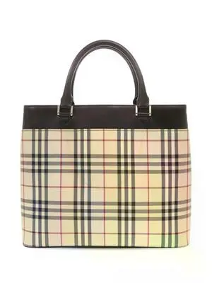 Burberry House Check Canvas Handbag