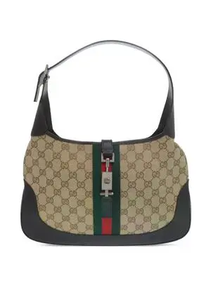 Gucci 1998-2008 Medium Gg Canvas Jackie Shoulder Bag
