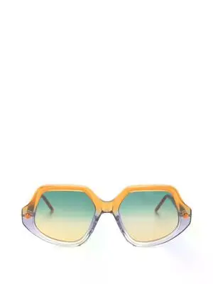 KUBORAUM Geometric-frame Sunglasses - Orange