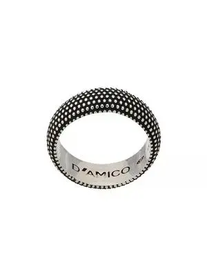 ANDREA D'AMICO Embossed -tone Ring - Silver