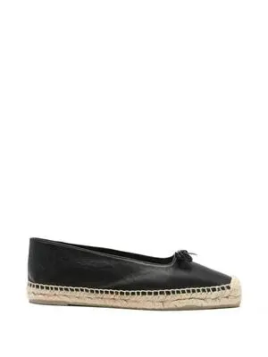 CastaÑer Pax Leather Espadrilles With Bow Detail