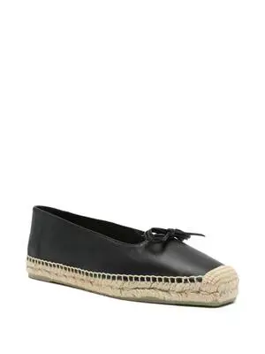 CastaÑer Pax Leather Espadrilles With Bow Detail