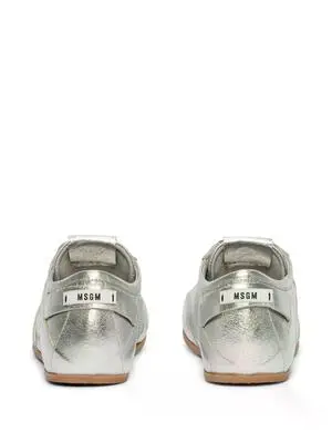 MSGM Tone Lace-up Sneakers - Silver