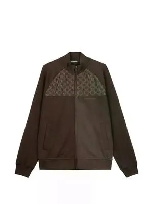 Karl Lagerfeld Logo-pattern Zip-up Jacket - Brown