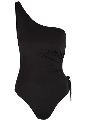 Max Mara One Shoulder Swimsuit - Black
