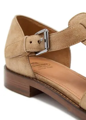 Church's Kelsey Woven Suede Sandals - Cream