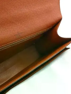 LOUIS VUITTON Monogram Canvas 28 Monceau Shoulder Bag - Brown