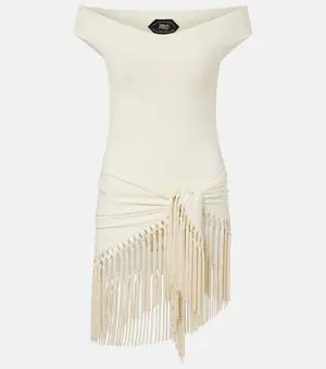 TALLER MARMO Romy Fringed Swimsuit And Cover-up Set - White