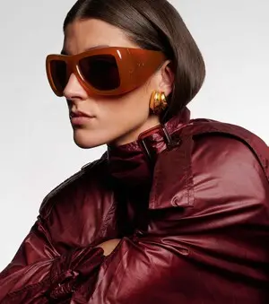 Saint Laurent Oversized Sunglasses - Orange