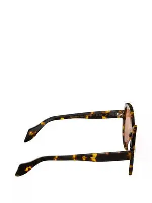 Pinko Tortoiseshell Effect Round Frame Sunglasses