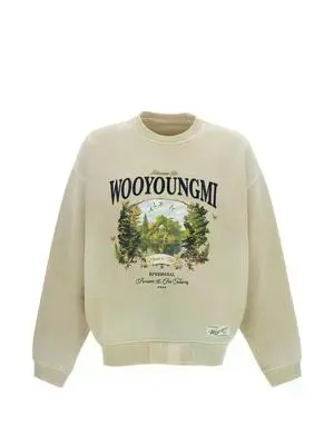 WOOYOUNGMI Graphic Print Sweatshirt - Neutrals