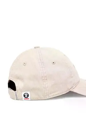 AAPE BY *A BATHING APE Logo Detail Baseball Cap - Neutrals